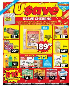 Usave Stores | Trading Hours, Phone Numbers & Locations | Tiendeo