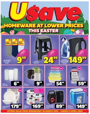 Usave Rustenburg - 44 Zendeling Street | Trading Hours & Specials | Tiendeo